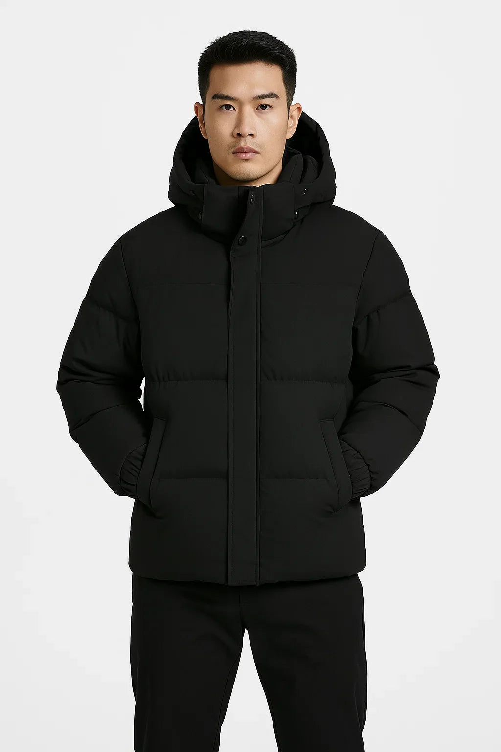 Zavier Men's Quilted Jacket with Hood – Lightweight, Water-Repellent,