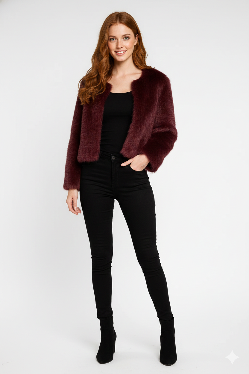 Millie Short Jacket Woman Winter – Structured Cut, Straight Line & Lux